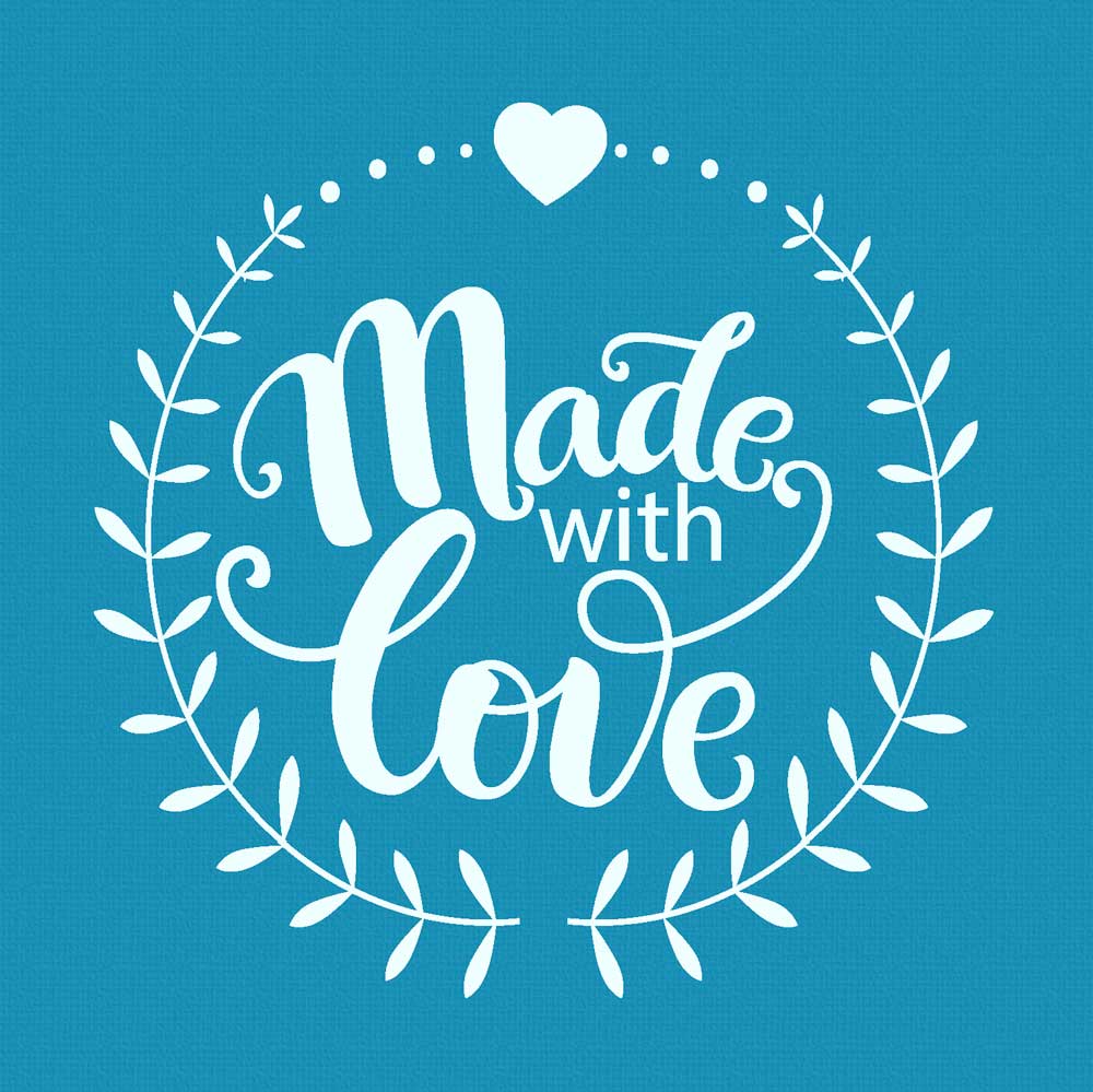Made with Love – Mini Mesh Stencil – The Blanc Canvas