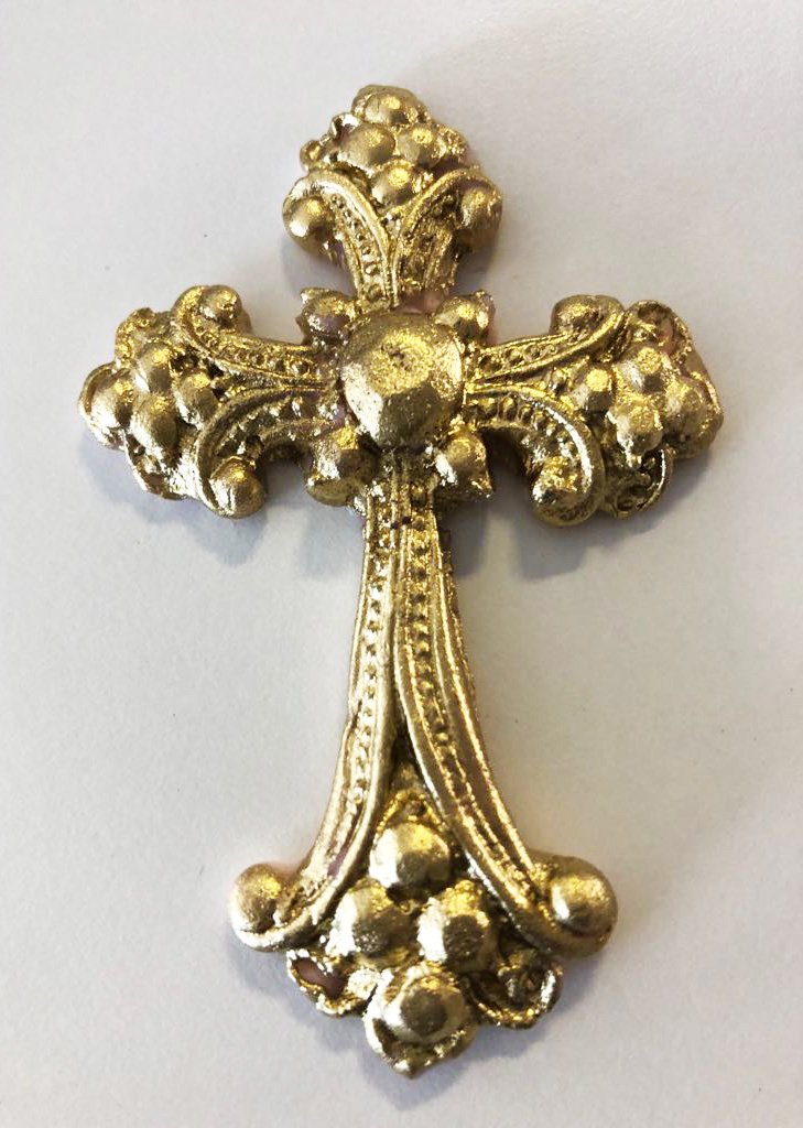 Ornate Cross – Bas-Relief Embellishment Mould – The Blanc Canvas