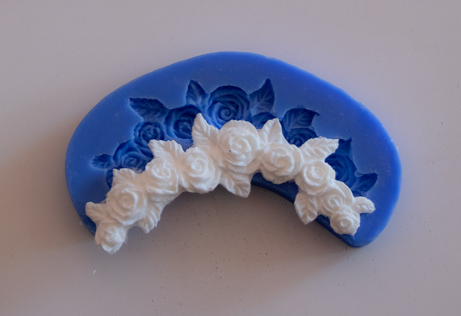 Rose Drape – Bas Relief Embellishment Mould – The Blanc Canvas