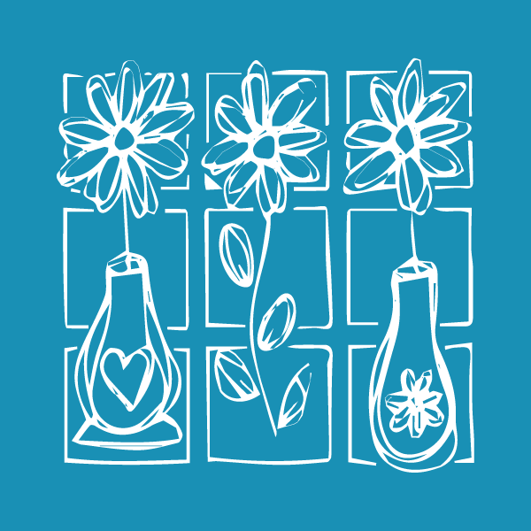 Daisy Flower Pot- Mini Mesh Stencil – The Blanc Canvas